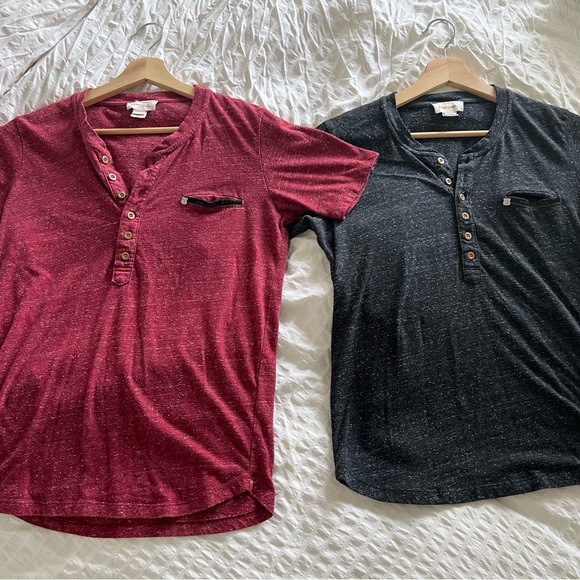 Diesel | Shirts | Diesel V Neck Button Ups Heather Maroon And Dark ...